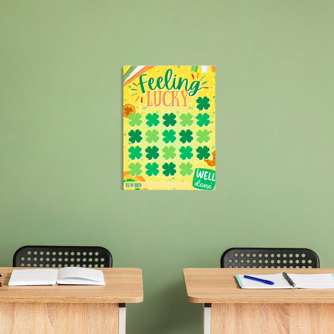 St. Patrick's Day Printable Reward Chart Behavior Kid Reading Chore ...