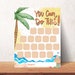 Beach Reward Chart Behavior Kid Reading Printable Chore Poster Toddler ...