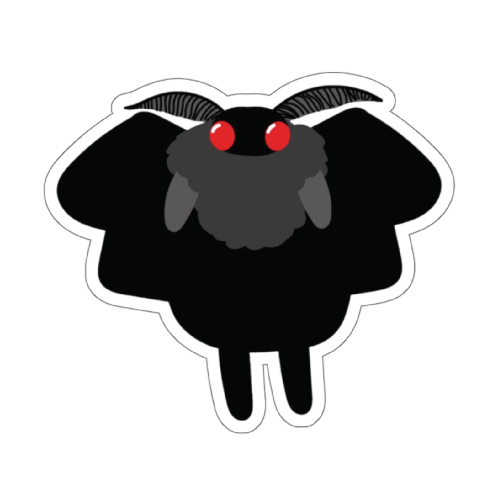 Mothman Sticker Vinyl Die Cut Mothman West Virginia Sticker Moth Man ...