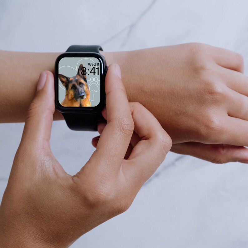 German Shepherd Apple Watch Background Dog Watch Wallpaper German ...