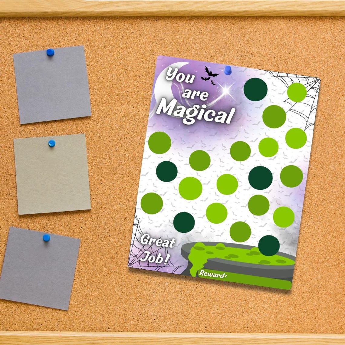 Halloween Printable Reward Chart for Behavior Kid Reading Chore Chart ...