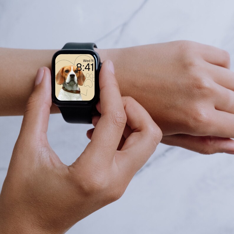 Beagle Apple Watch Background Dog Apple Watch Wallpaper Beagle Paw ...