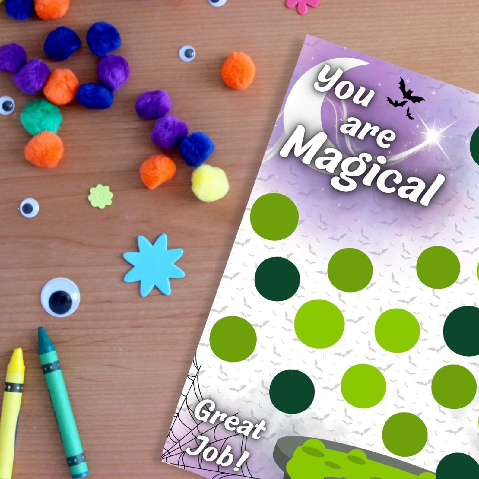 Halloween Printable Reward Chart for Behavior Kid Reading Chore Chart ...