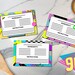 EDITABLE 90s Themed Set of 3 Recipe Cards Front and Back Retro Neon ...