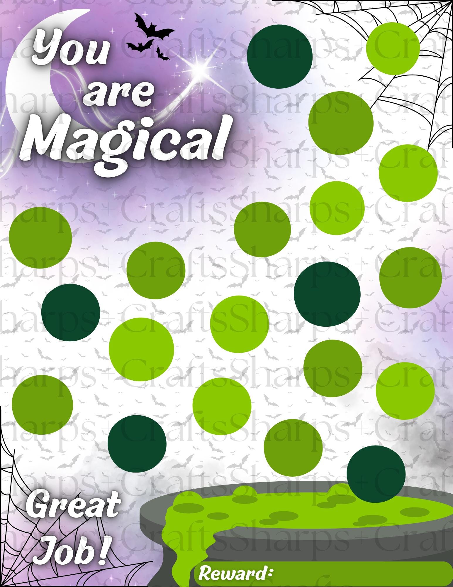 Halloween Printable Reward Chart for Behavior Kid Reading Chore Chart ...