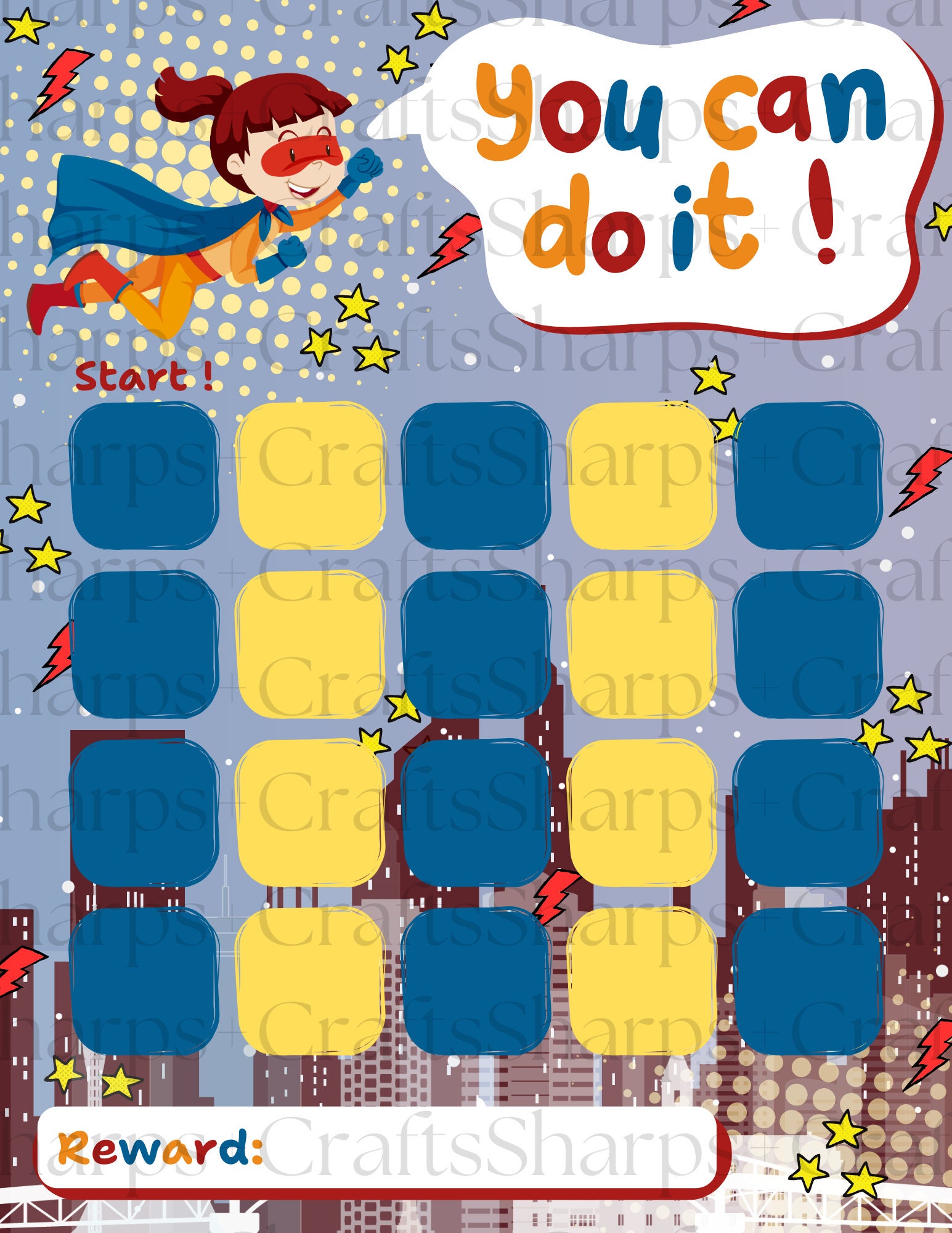 Super Hero Reward Chart for Behavior Kid Reading Printable Chore Chart ...