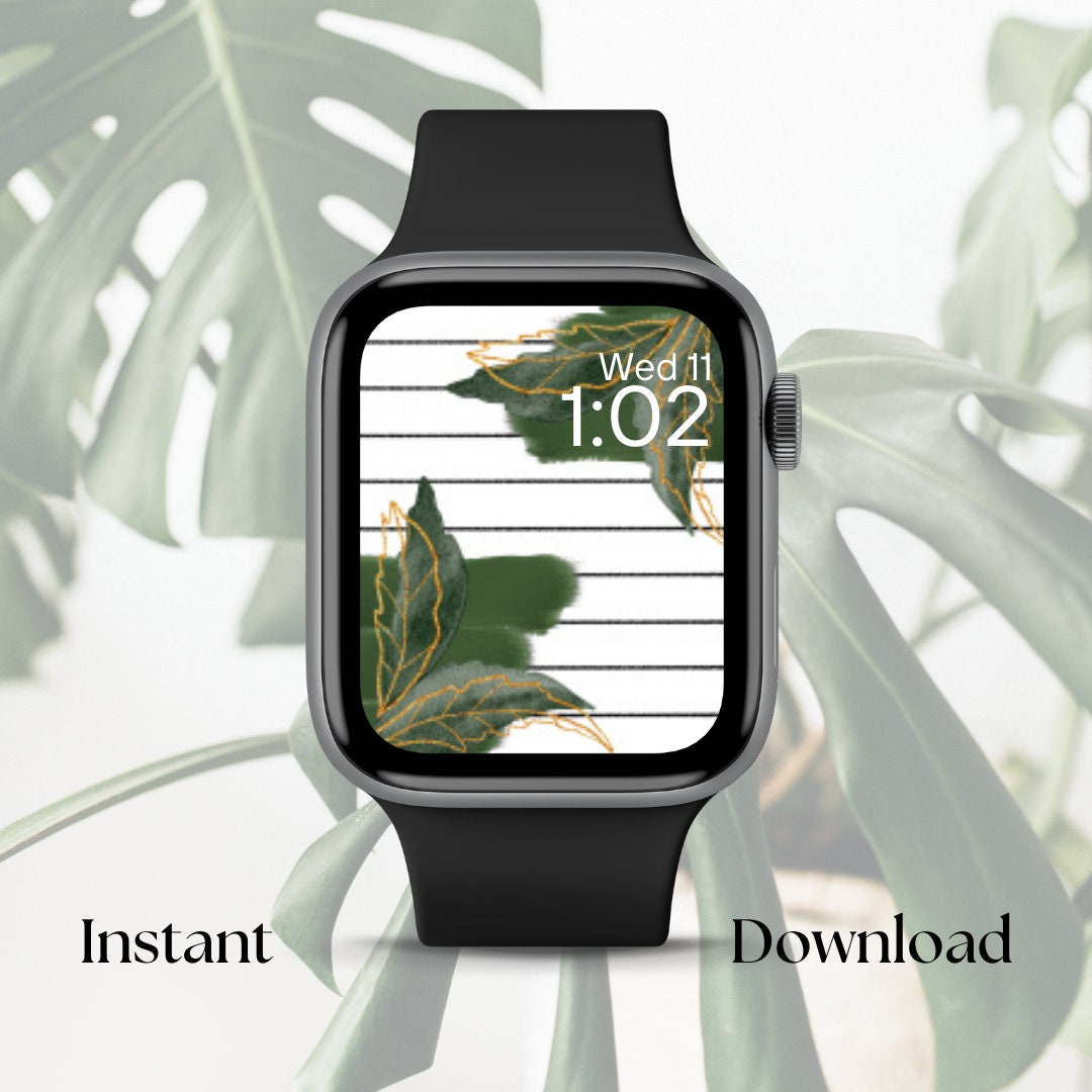 Minimalist Apple Watch Wallpaper Nature Apple Watch Floral Wallpaper ...