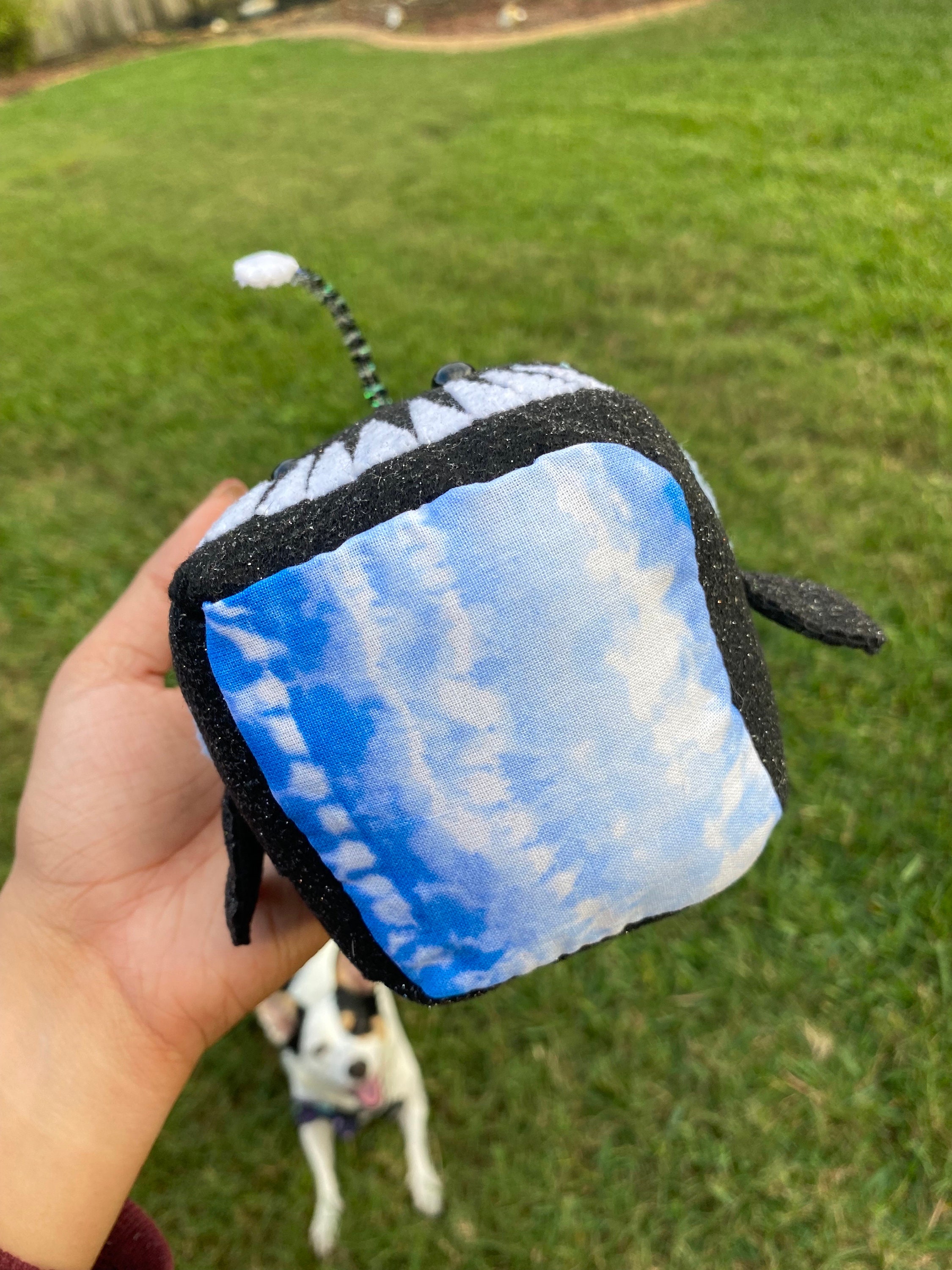 Creepy Cute Anglerfish Black and Blue Handmade Felt Plushie - Etsy