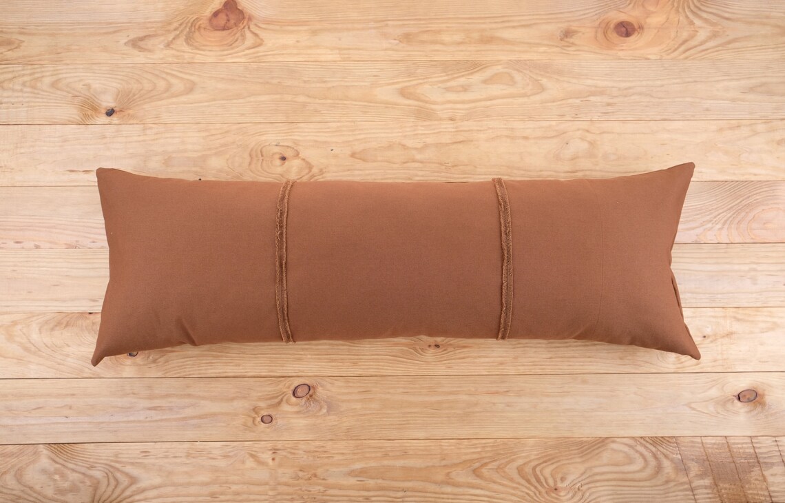 Extra Long Lumbar Pillow Cover Oversized Pillowcase Brown - Etsy