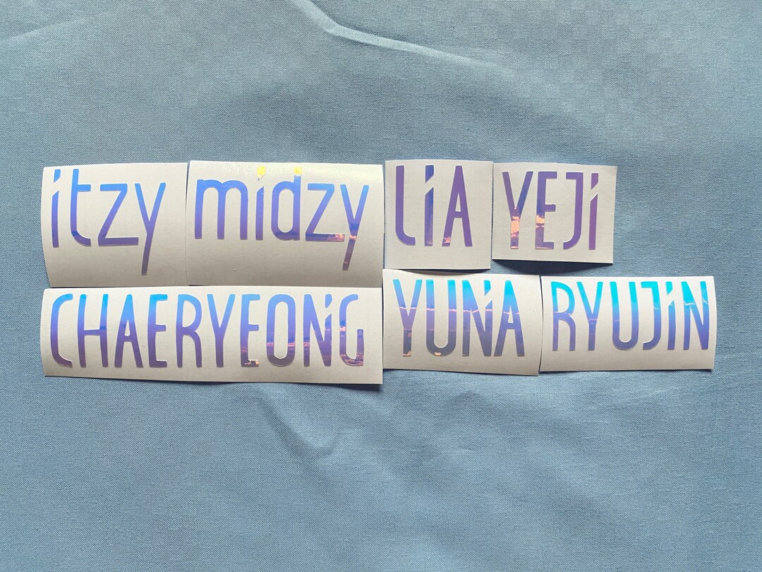 Itzy Logo Vinyl Decal Stickers (itzy, Midzy, & Group Members) - Etsy