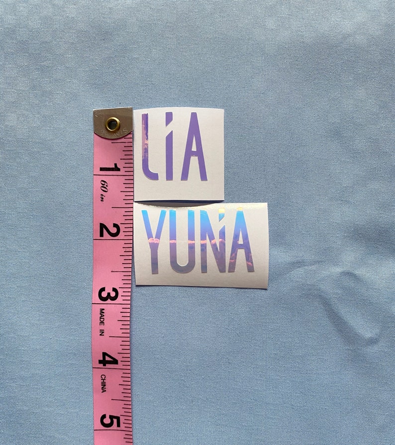 Itzy Logo Vinyl Decal Stickers Itzy Midzy & Group Members | Etsy