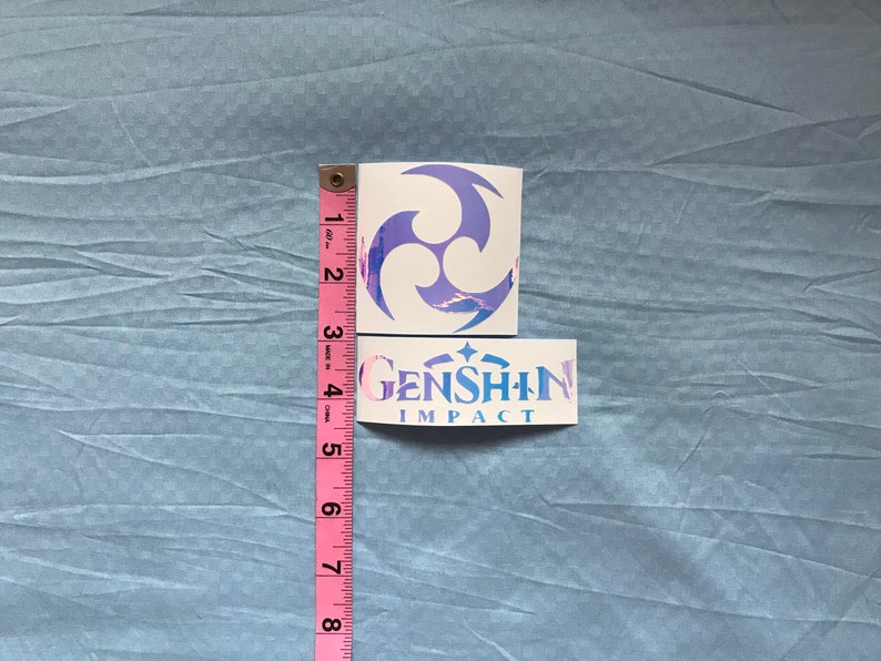 Genshin Impact Vinyl Decal Stickers [elements (anemo, Geo, Electro ...