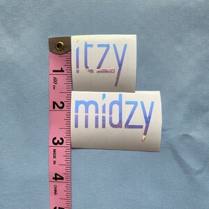 Itzy Logo Vinyl Decal Stickers (itzy, Midzy, & Group Members) - Etsy