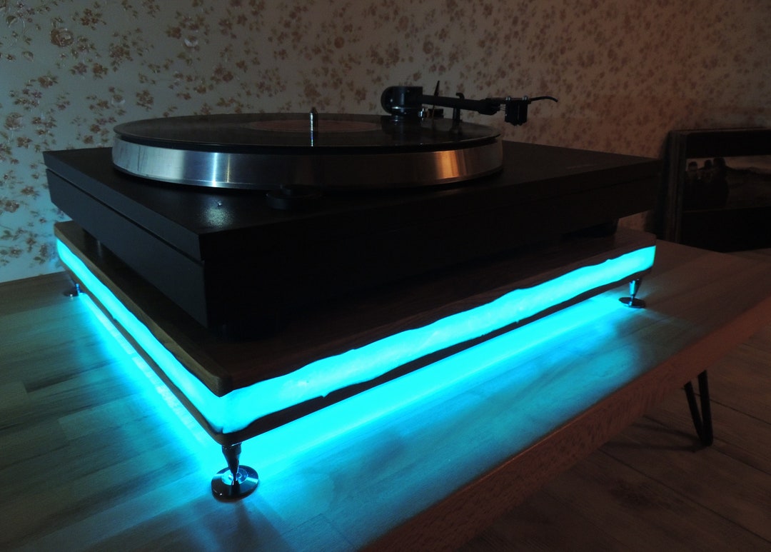 Turntable CD Player Amplifier Isolation Platform With Led Lights Epoxy ...