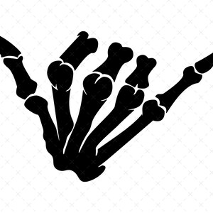 Shaka Svg, Shaka Png, Shaka Hand Svg, Shaka Skeleton Hand Svg, Skeleton ...