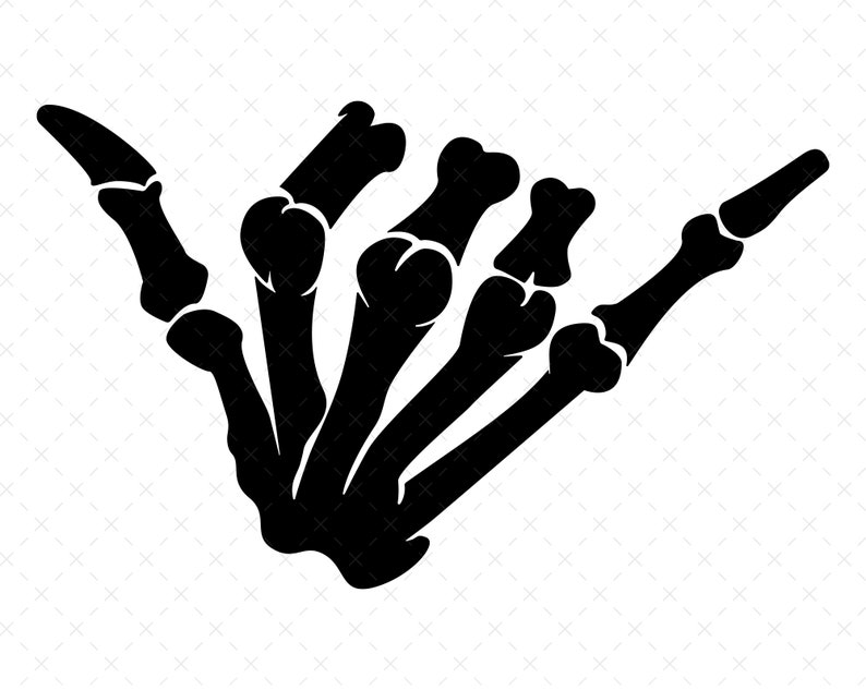 Shaka Svg, Shaka Png, Shaka Hand Svg, Shaka Skeleton Hand Svg, Skeleton ...
