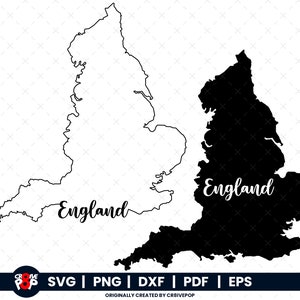 England Map Text SVG | Png,dxf,pdf,eps, Cricut and Clipart England Map ...