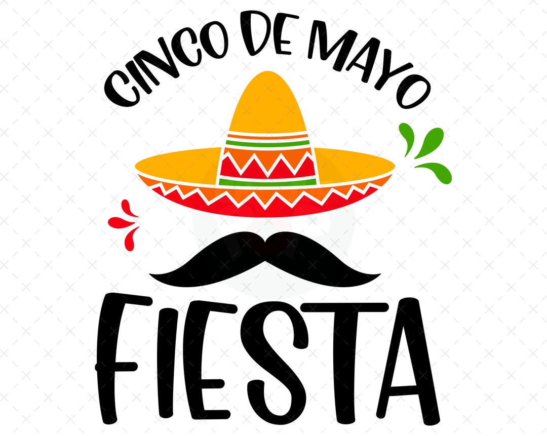Cinco De Mayo Svg, Sombrero and Mustache Svg, Mexican Hat Svg, Mustache ...