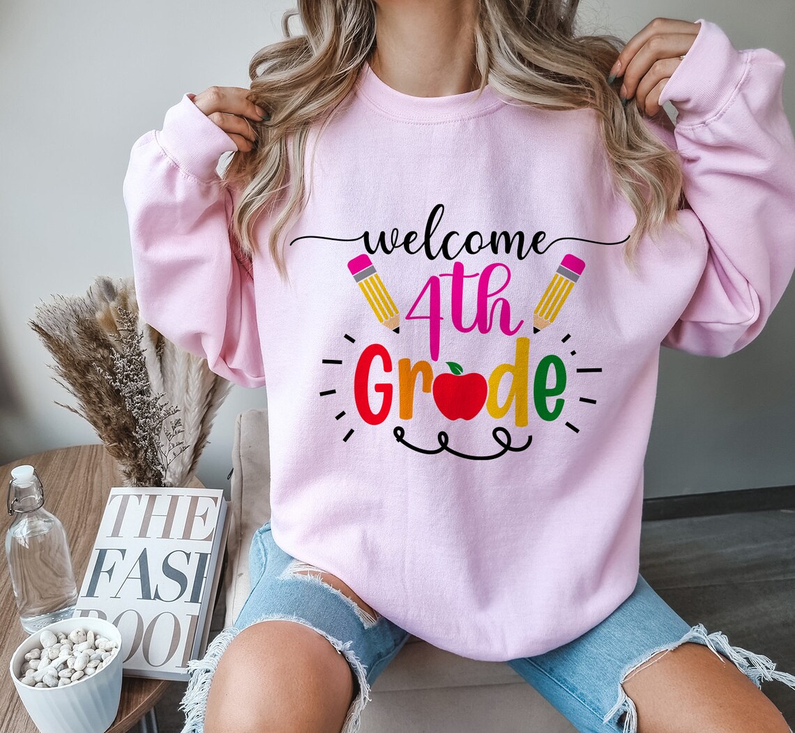 Welcome 4th Grade Svg, Teacher Appreciation, Teacher Shirt Svg, Funny ...