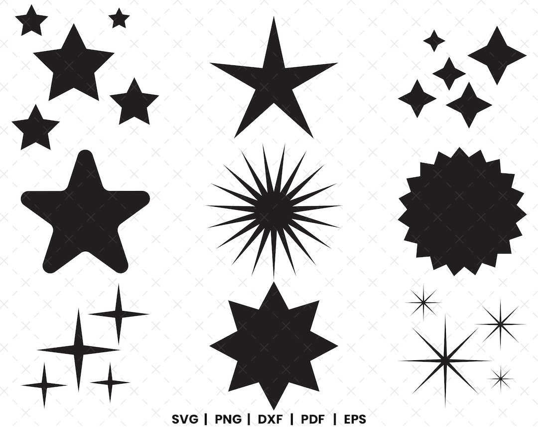 Stars SVG, Star Svg, Celestial Svg, Stars Png, Sparkle Svg, Svg Files ...
