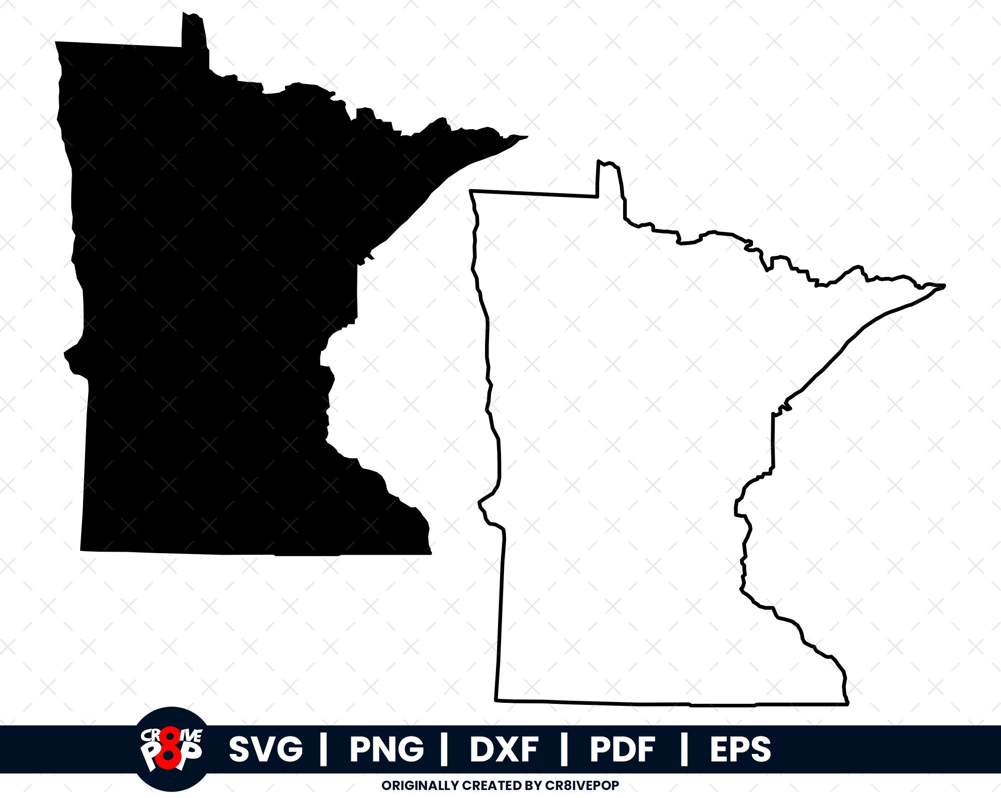 Minnesota Svg, State Svg, United States Svg, Minnesota Silhouette ...