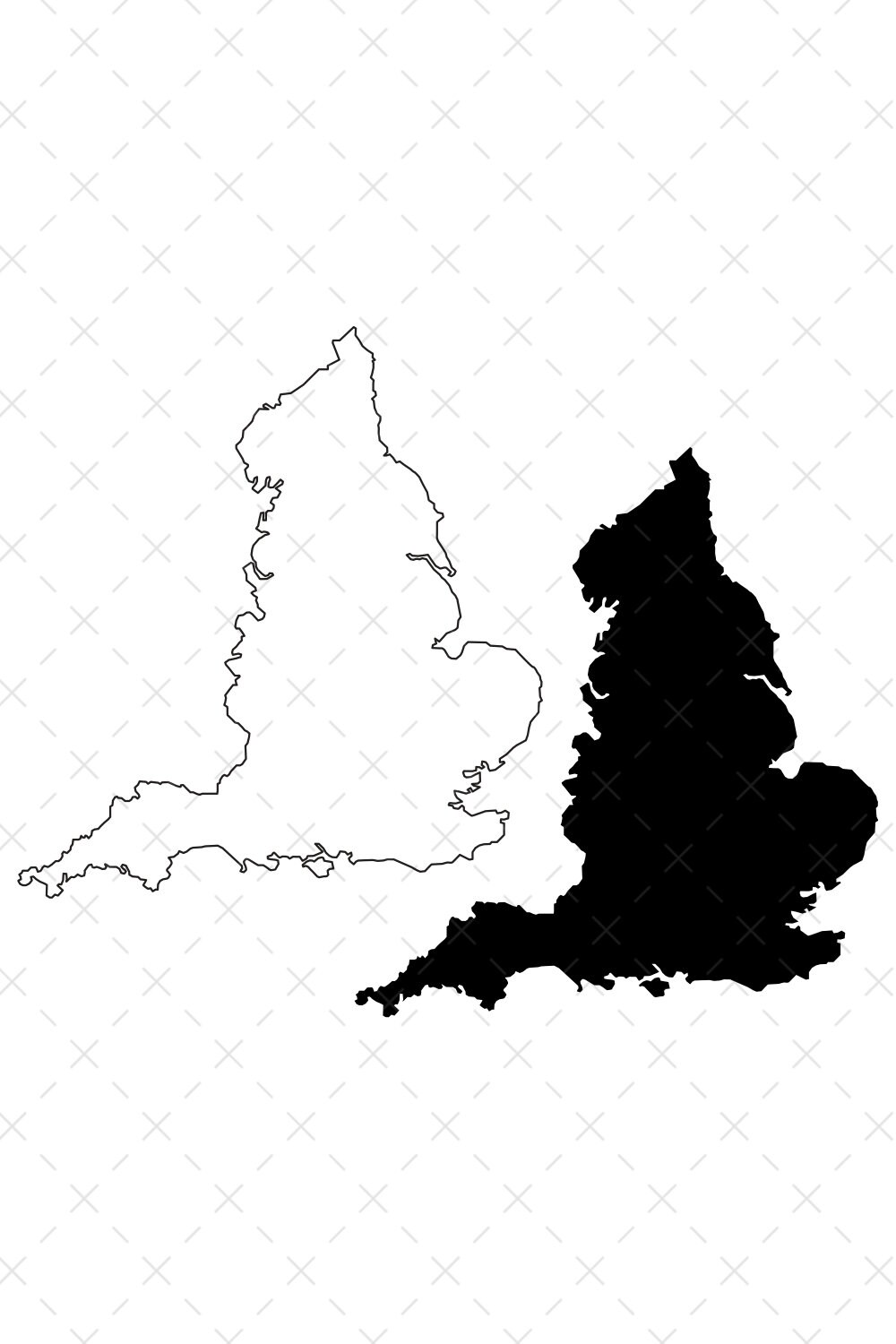 England Map SVG | Png,dxf,pdf,eps, Cricut and Clipart England Map ...