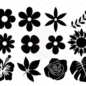Flower Svg, Floral Svg, Flowers Svg, Wildflower Svg, Rose Svg, Flower ...