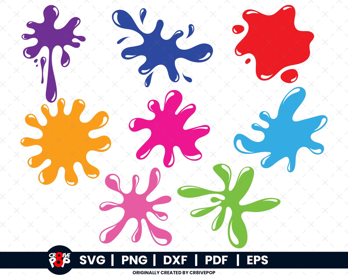 Paint Splatter Svg, Paint Splash Svg, Splash Svg, Paint Splatter Png ...