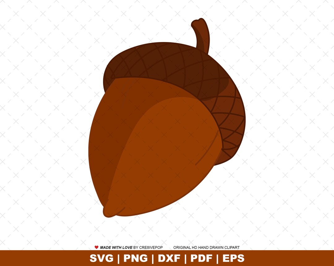 Thanksgiving Acorn SVG Thanksgiving Acorn, PNG EPS Dxf Pdf ...