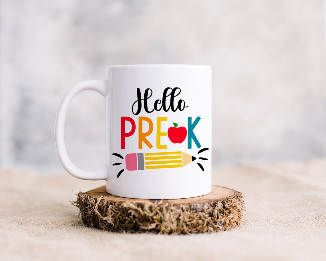 Hello Pre-k Svg, Back to School Svg, Kindergarten Svg, Teacher Life Svg ...