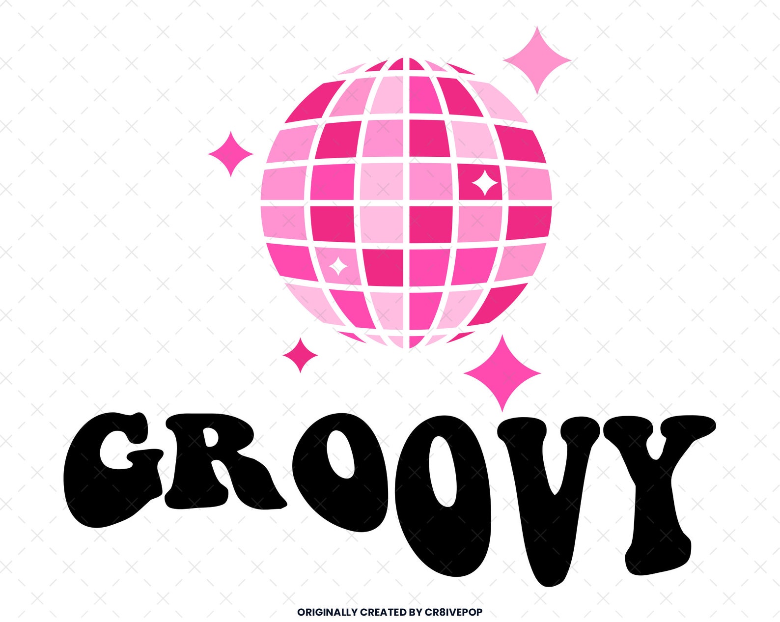 Groovy Svg, Disco Ball, Disco Svg, Party Svg, Dance Svg, Trendy Svg ...