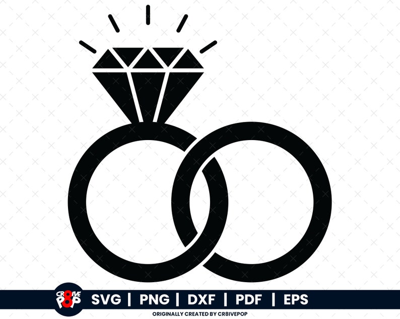 Wedding Ring Svg Diamond Ring Svg Bride Svg Bridal Party - Etsy