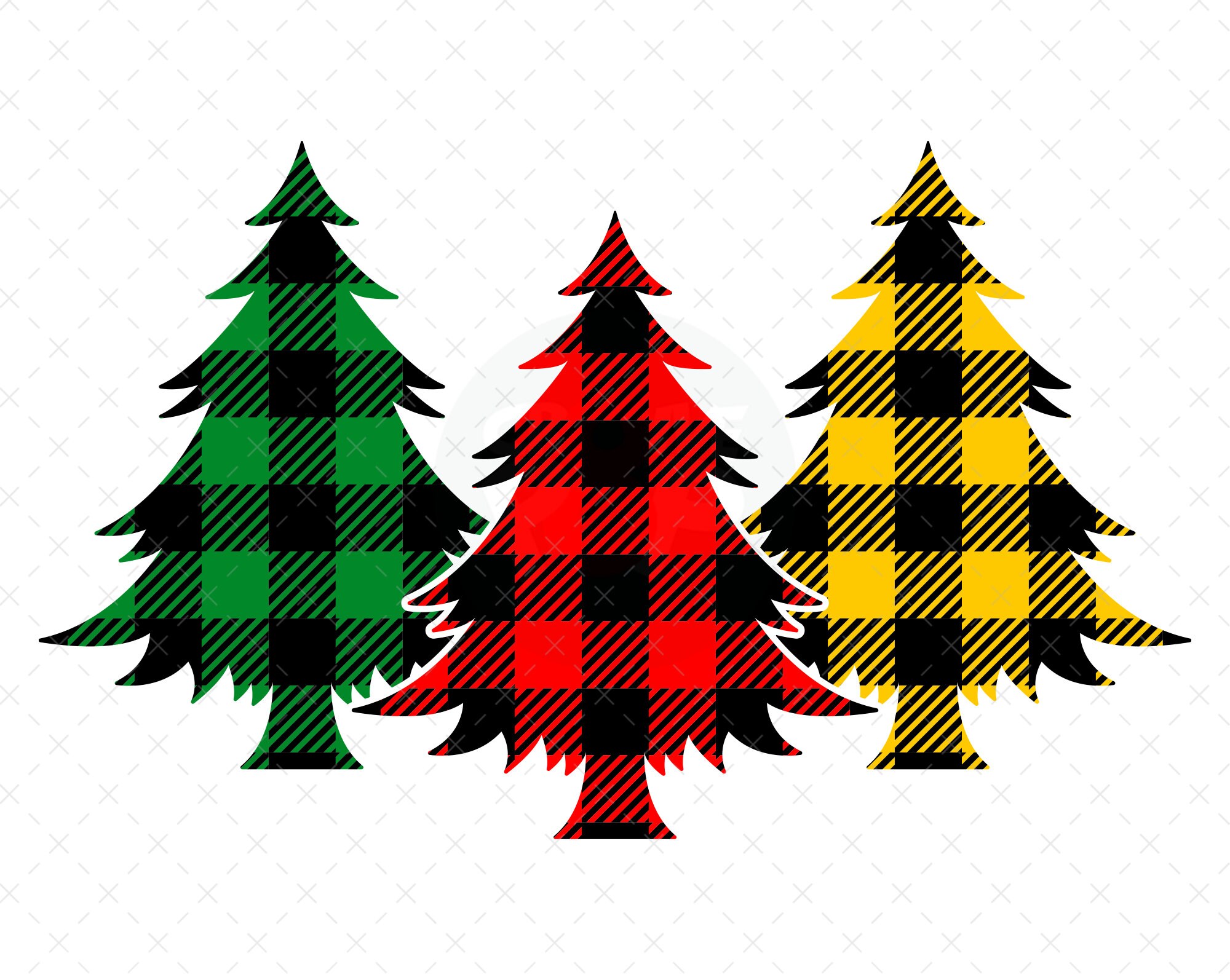 Christmas Tree Buffalo Plaid Svg, Christmas Tree Png, Christmas Svg ...