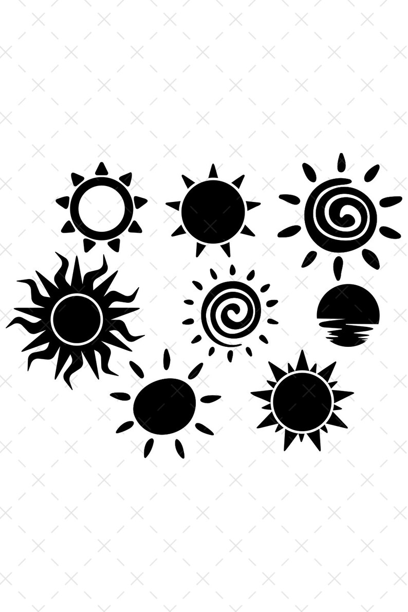 Sun Svg, Summer Svg, Sun Png, Sun Clipart, Beach Svg, Svg Files for ...