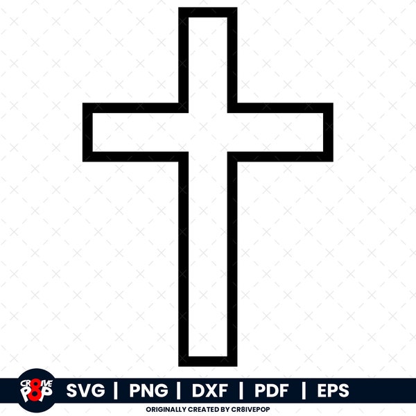 Cross Outline - Etsy