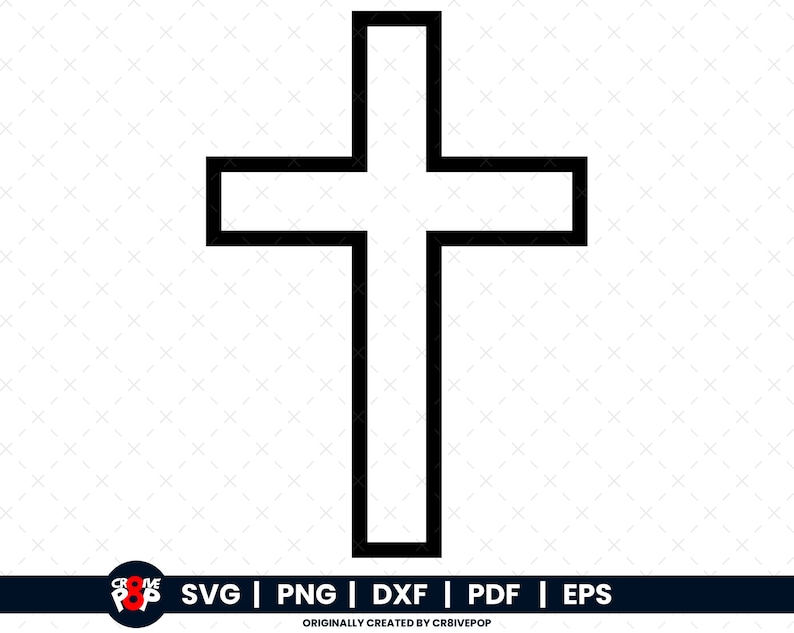 Cross Outline SVG | Cross PNG, Cross Vinyl, Cross Outline, Cross Cricut ...