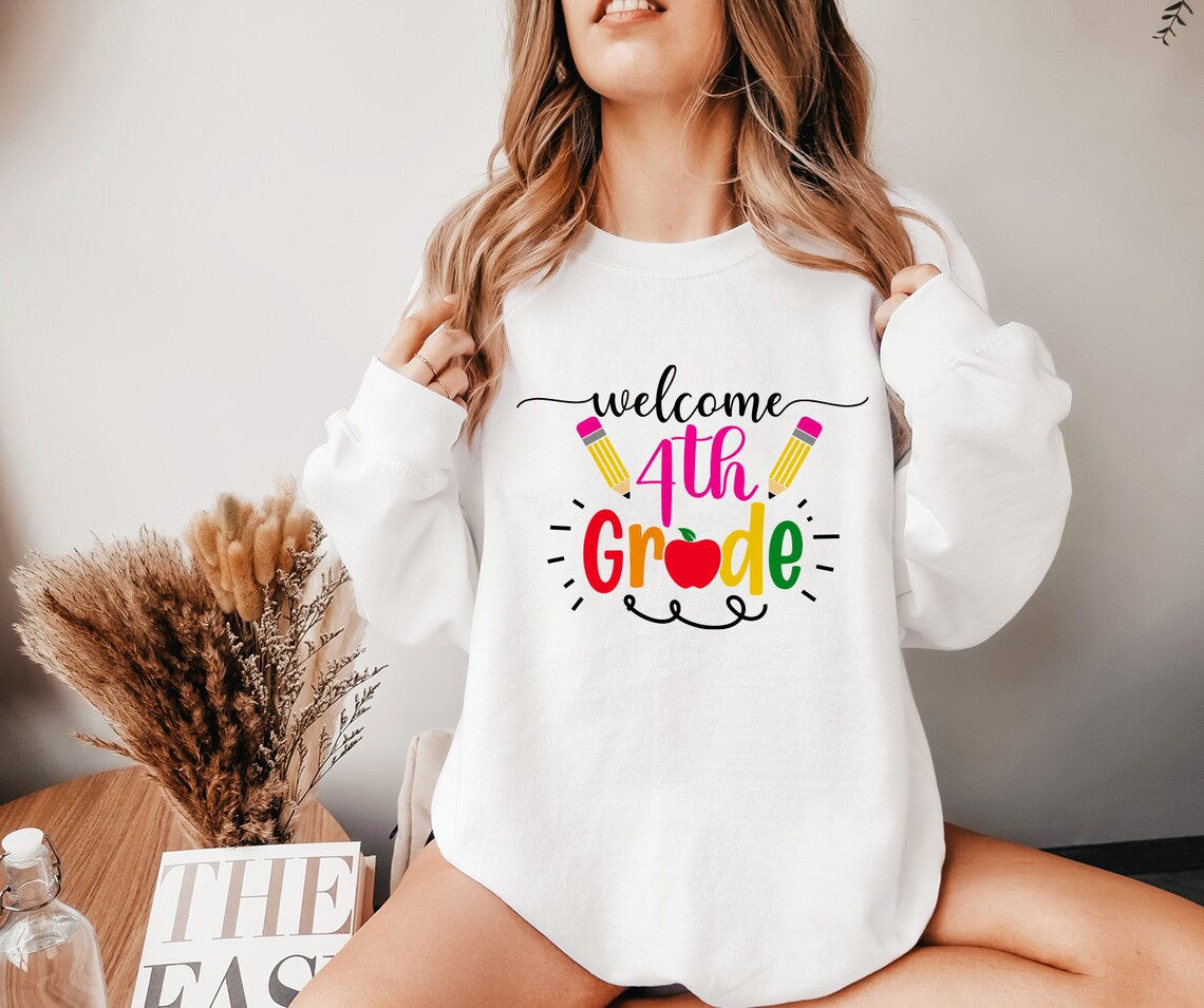 Welcome 4th Grade Svg, Teacher Appreciation, Teacher Shirt Svg, Funny ...