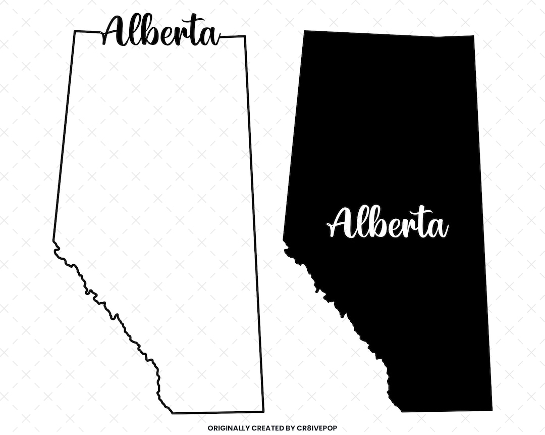 Alberta Png | Alberta SVG, Alberta Outline, Silhouette Svg, Alberta Province Clipart, Alberta ...