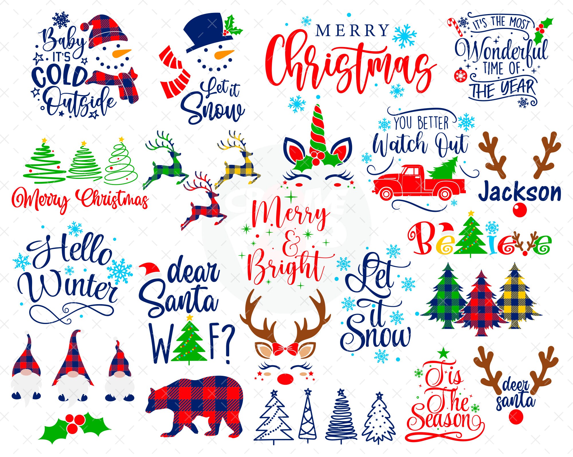 Christmas Bundle Svg Reindeer Png Christmas Svg Reindeer - Etsy