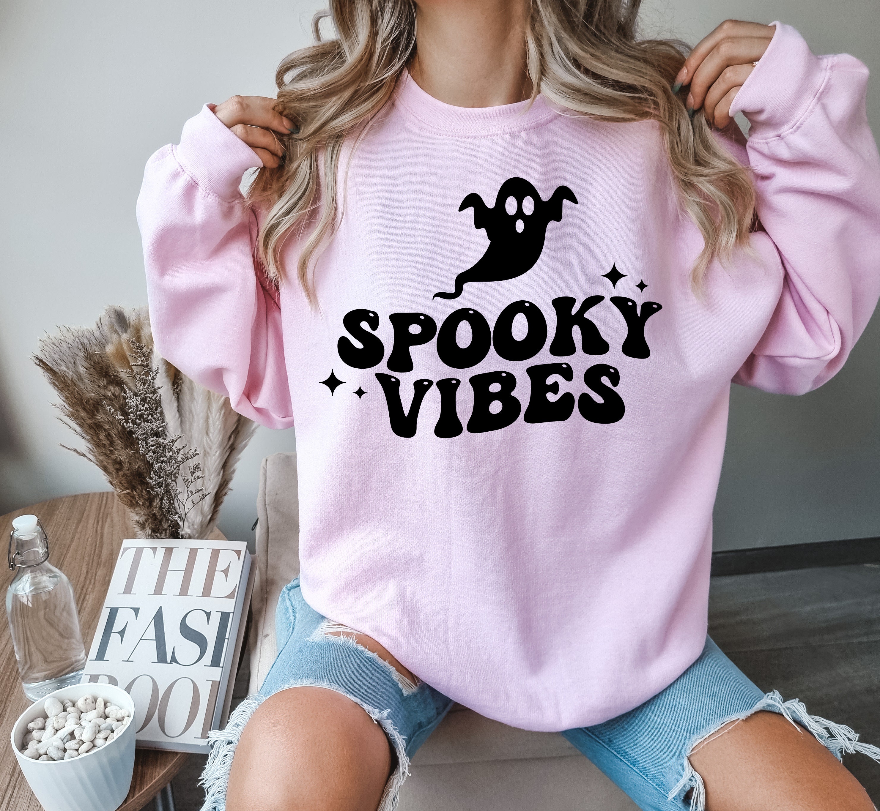 Spooky Vibes SVG, Ghost Svg, Halloween Svg, Boo Svg, Funny Halloween ...