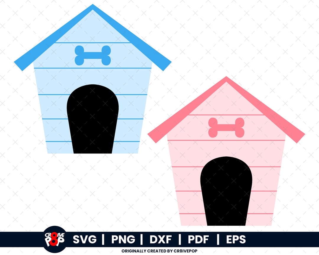 Dog Kennel SVG | PNG, DFX, Eps, Pdf Cut Outs and Clipart, Dog Kennel ...
