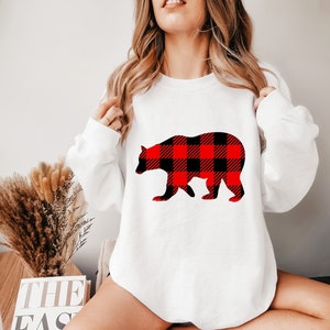 Christmas Buffalo Plaid Bear Svg, Bear Png, Christmas Svg, Bear Svg ...
