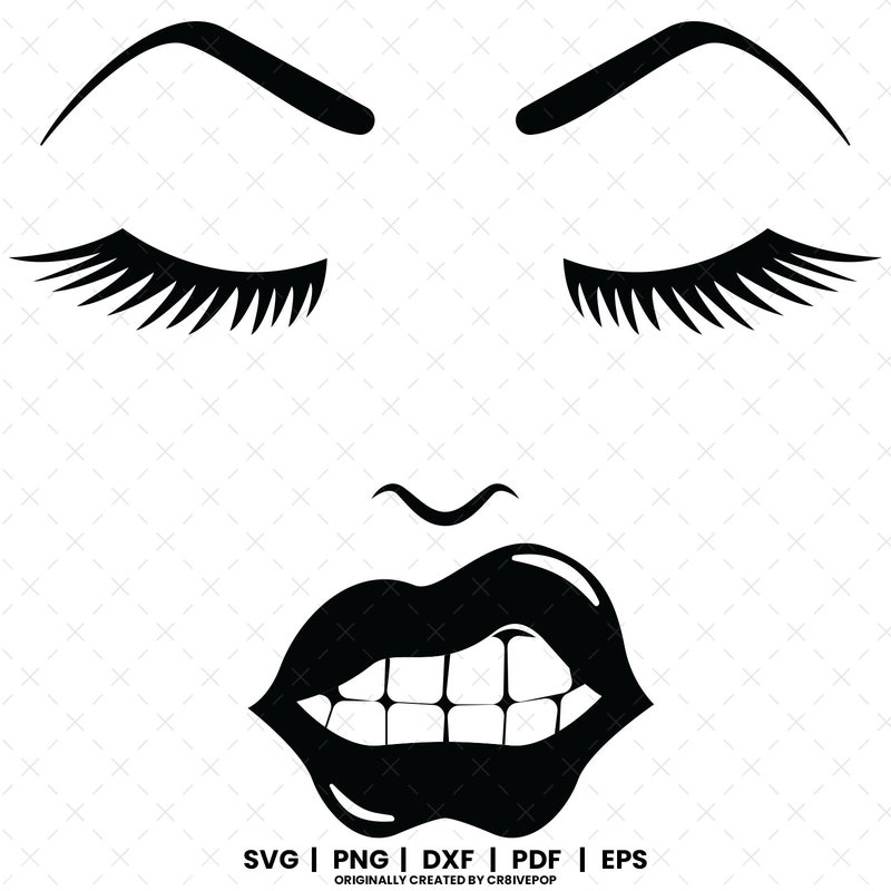 Woman Face Svg - Etsy