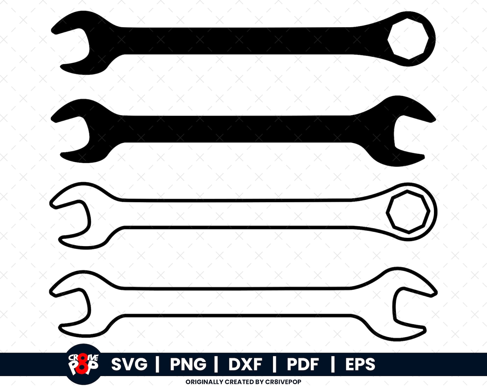 Wrench SVG | Png,dxf,pdf,eps, Clipart Wrench Cricut (get Access to ...