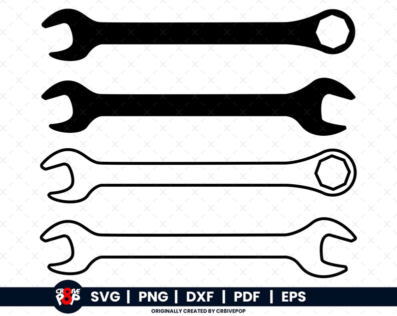 Wrench SVG | Png,dxf,pdf,eps, Clipart Wrench Cricut (get Access to ...