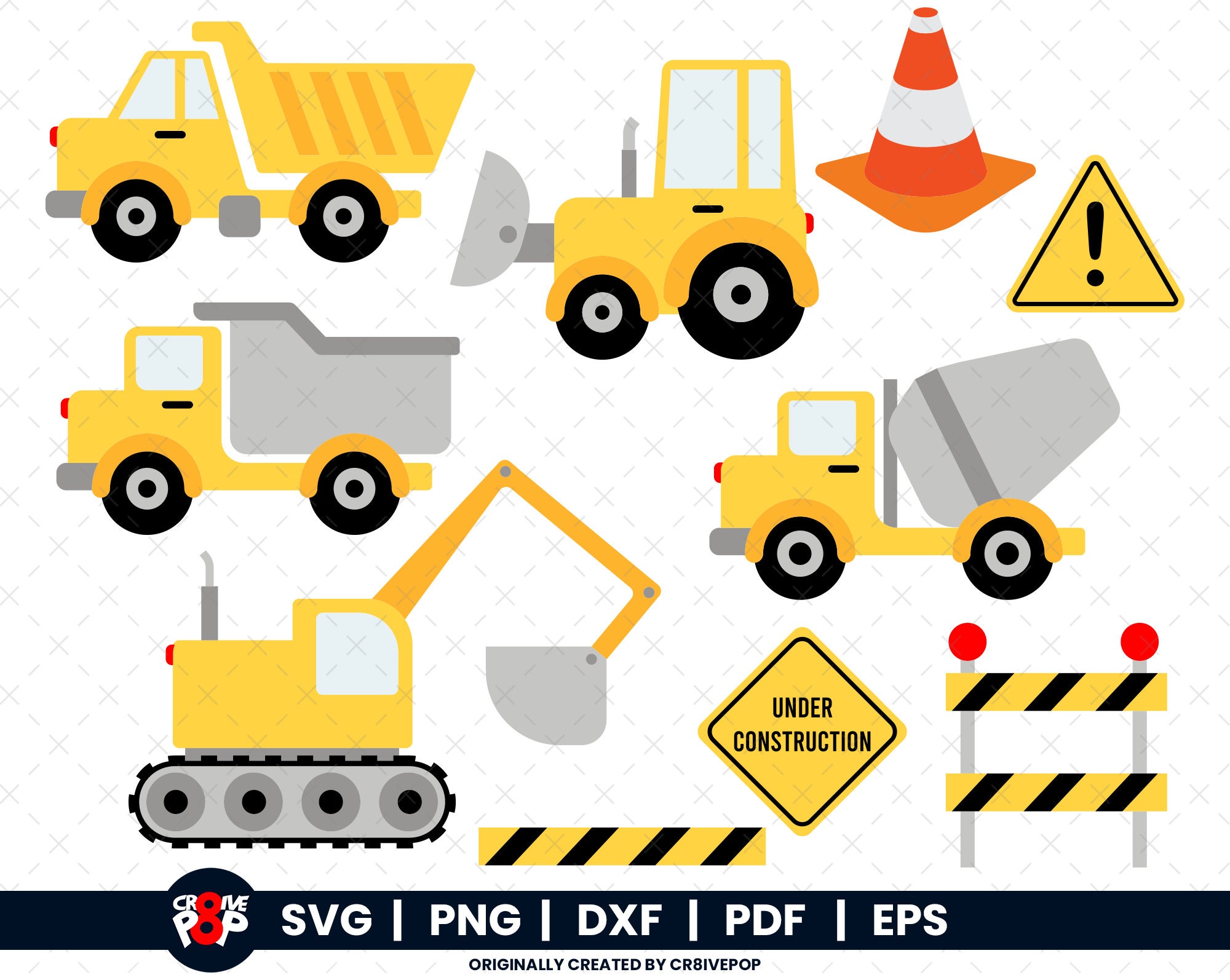 Construction SVG, Construction Sign, Construction Png, Backhoe Svg ...