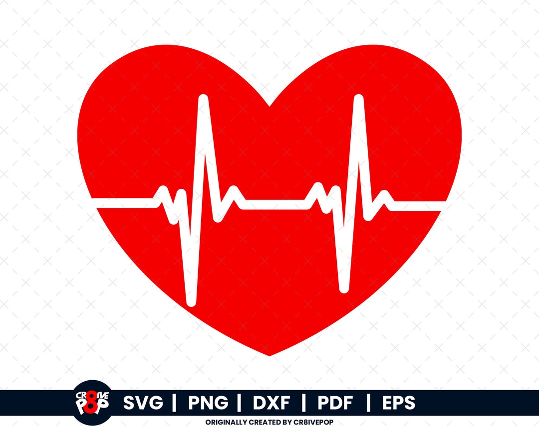 Heartbeat Svg, Nurse Life Svg, Heart Beat Svg, Nurse Svg, Healthcare ...