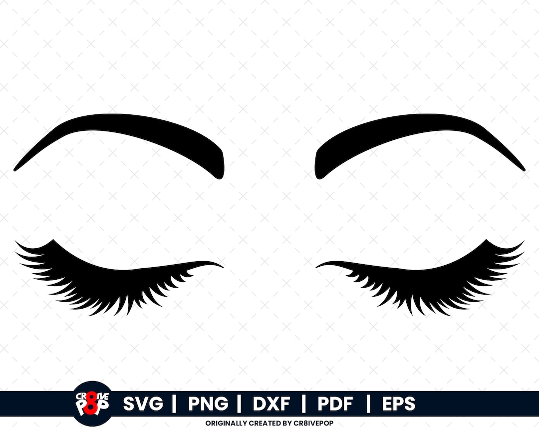 Eyelashes Svg, Makeup Svg, Lashes Svg, Eyelash Svg, Eyebrows Svg ...