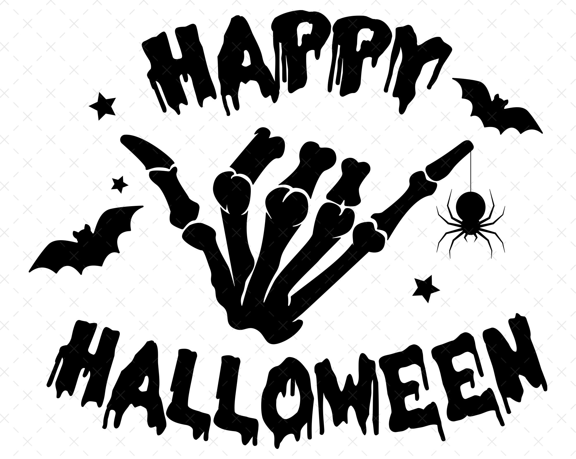 Happy Halloween SVG, Skeleton Svg, Halloween Svg, Skeleton Hand Svg ...