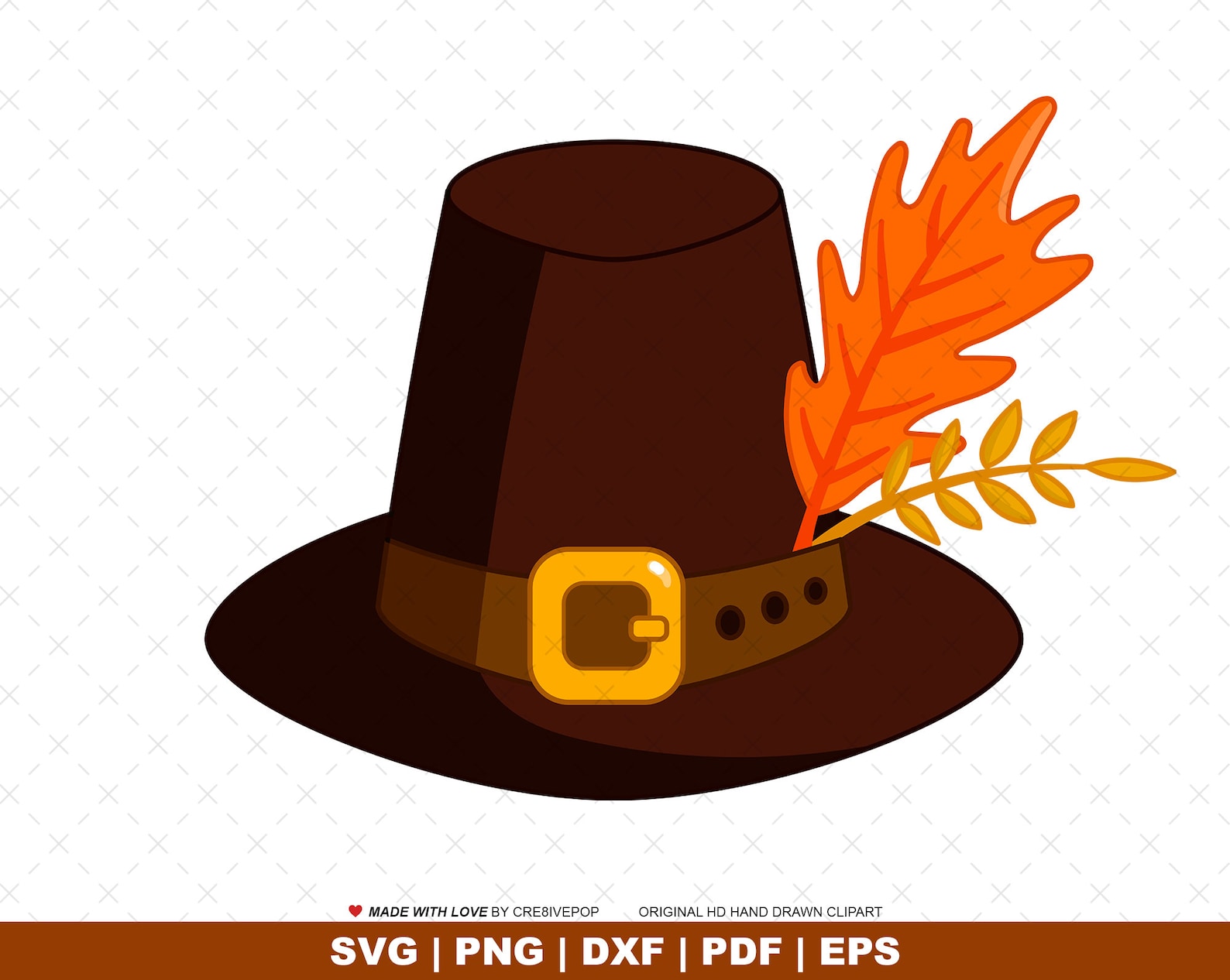 Thanksgiving Hat SVG | Thanksgiving Hat, SVG PNG Eps Dxf Pdf ...